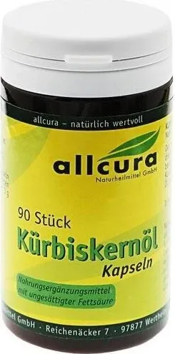 Kürbiskernöl-Kapseln - 99 g - Nahrungsergänzungsmittel für Blase und ...